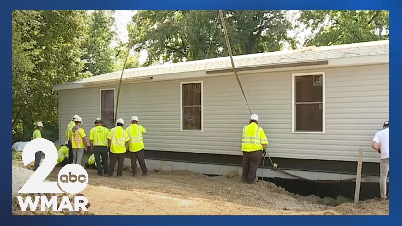 Harford Technical High School completes tenth “Habi-Tech” home - YouTube