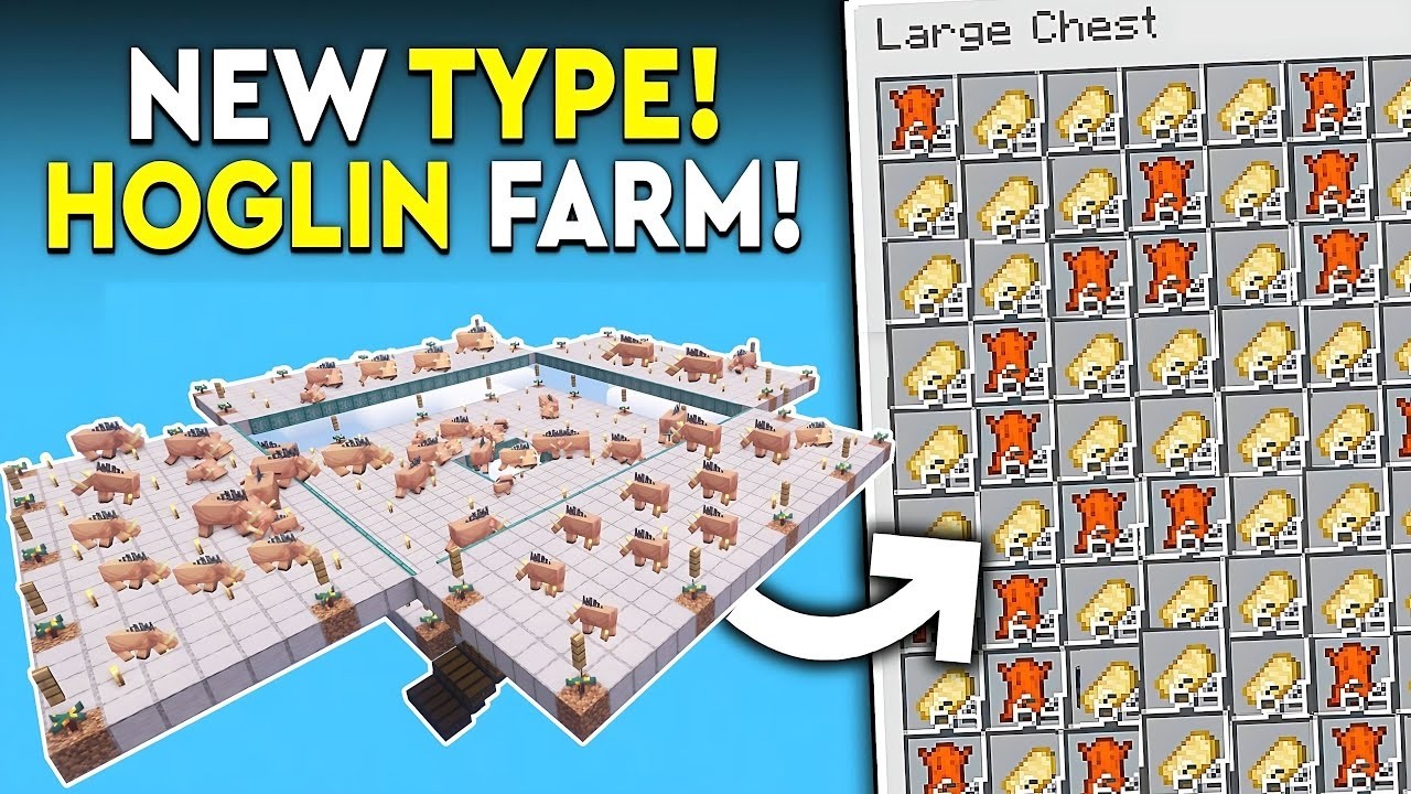 Minecraft New Hoglin Farm in 1.21+ - BEST! - 22,000+ P/HR! - YouTube