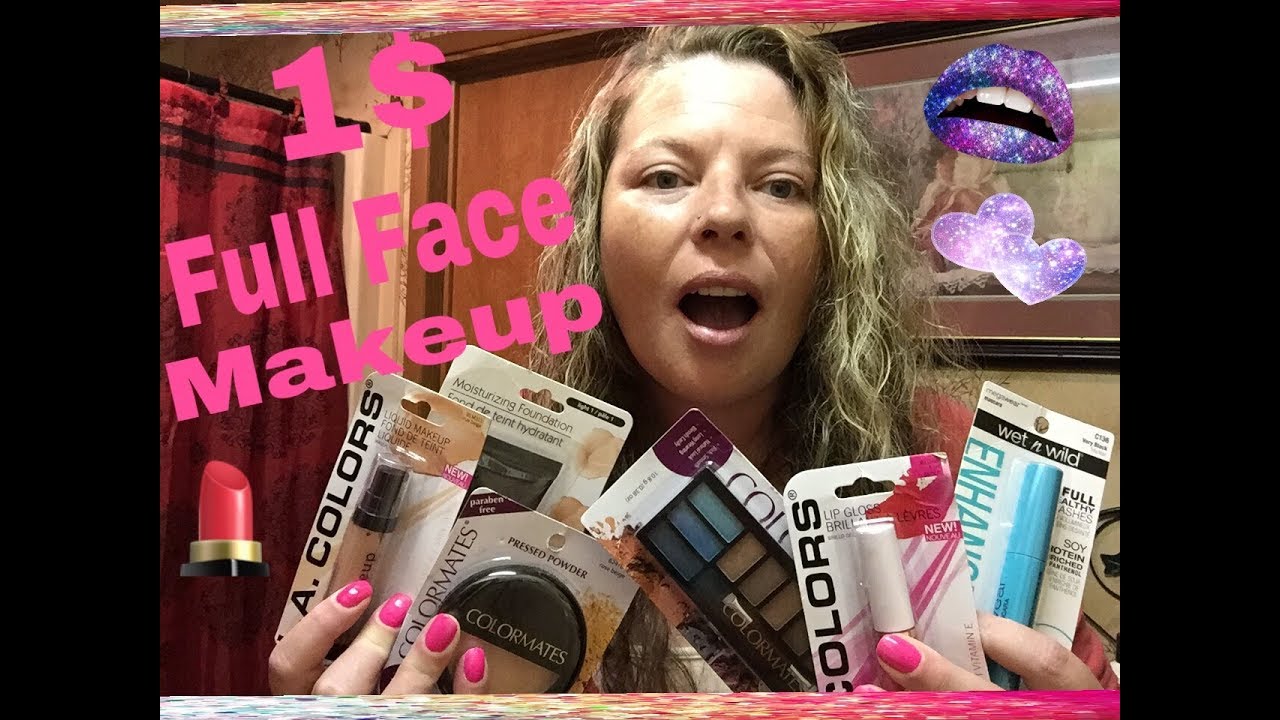 MY FULL FACE MAKEUP WHAT I GOT|DOLLAR TREE - YouTube