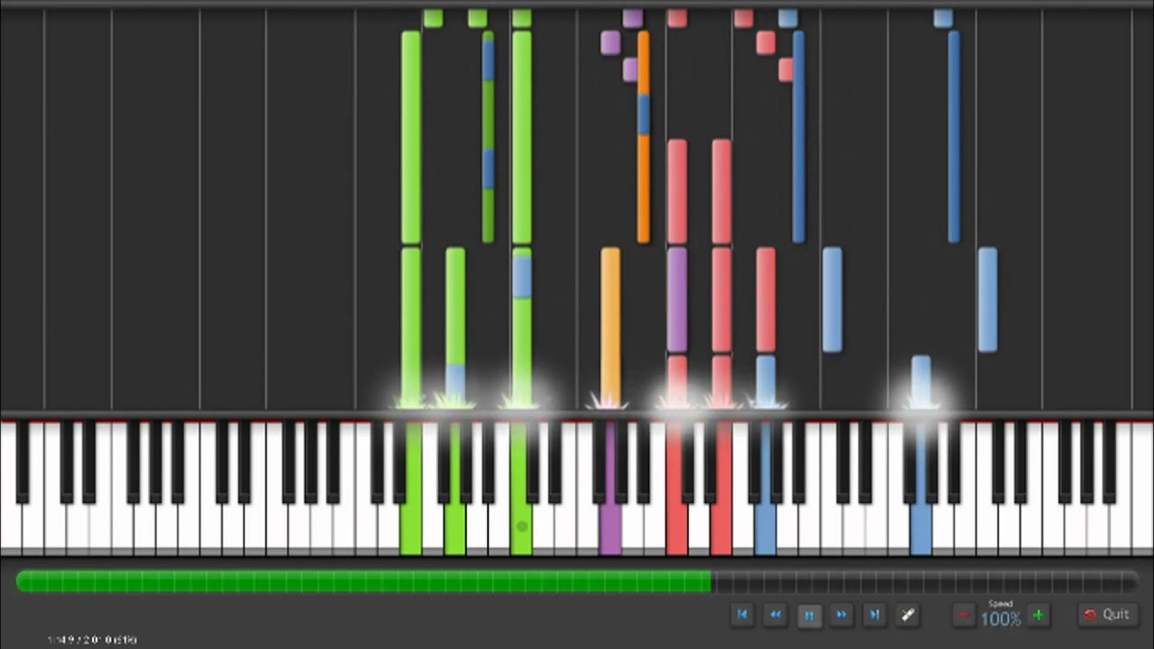 Metal Gear Solid - Enclosure (Synthesia) Quality Test - YouTube