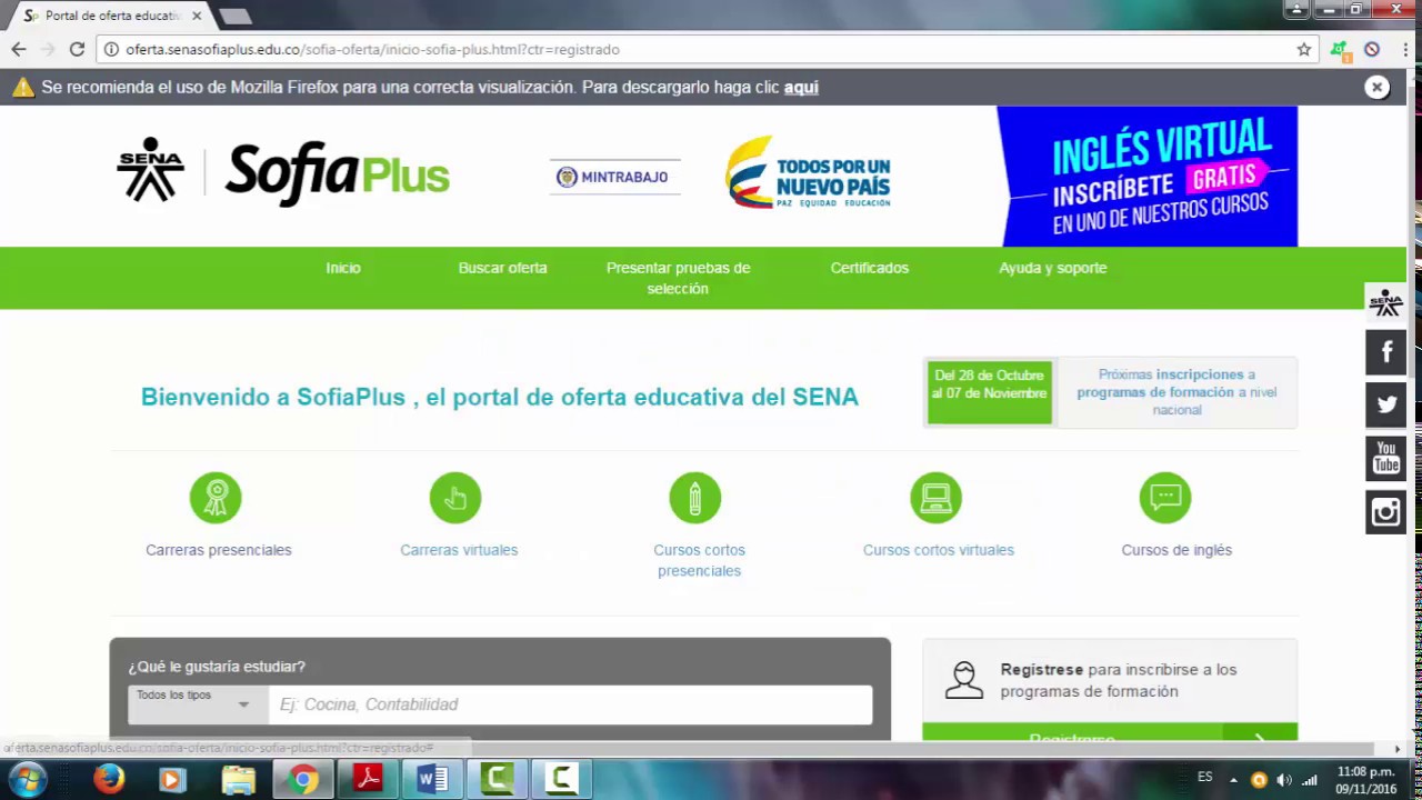 Registro Sofia Plus Sena Sofia Plus
