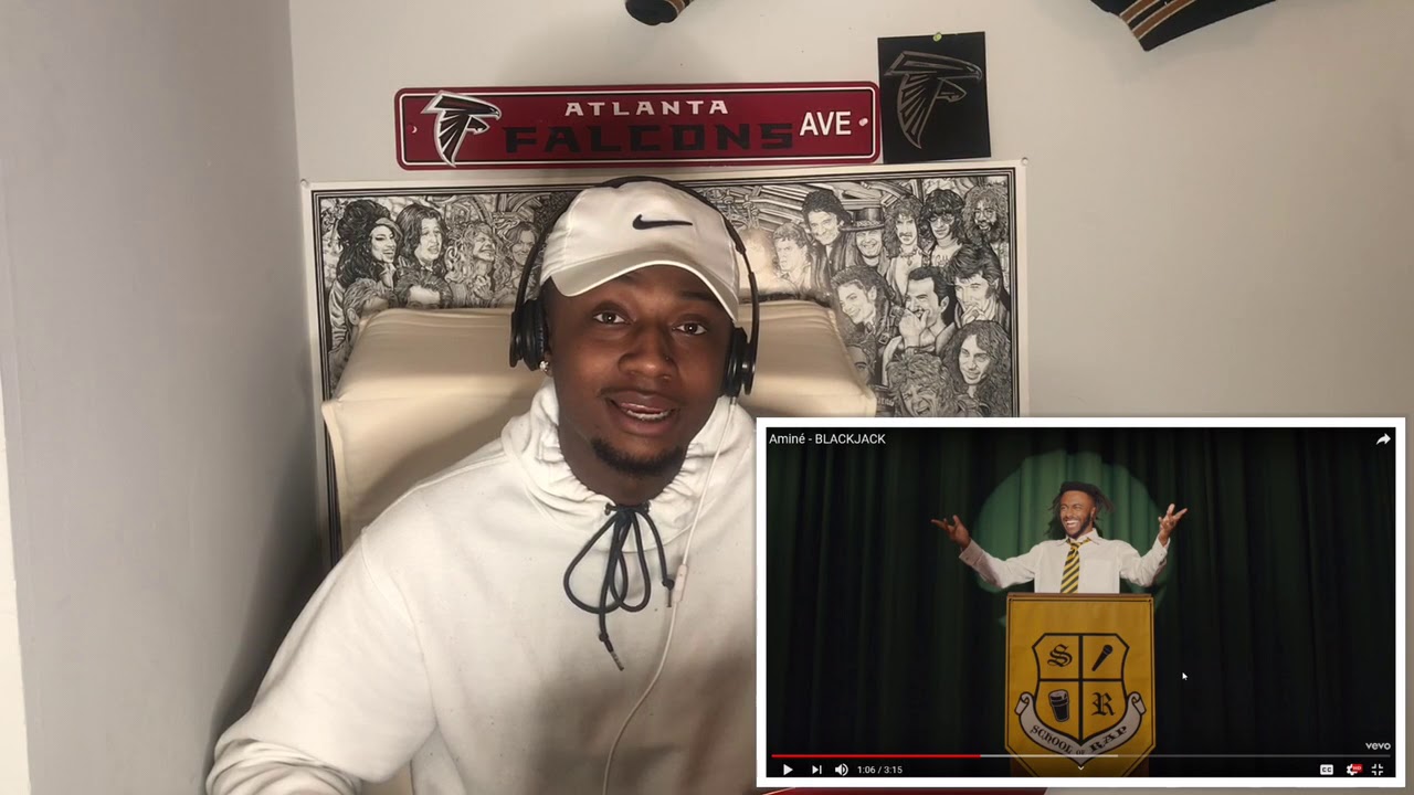 Amine - BLACKJACK (Official Music Video) Reaction - YouTube