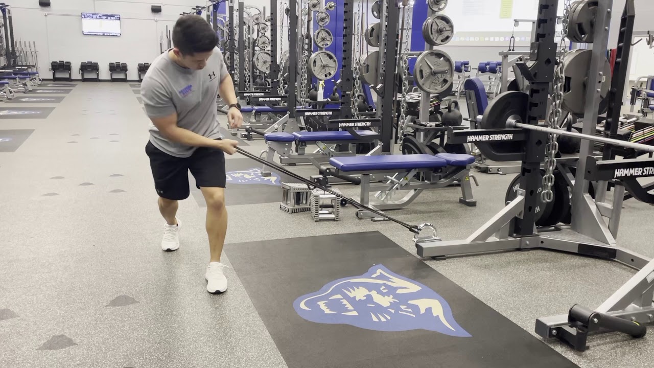 Split Stance Band Rotational Row - YouTube