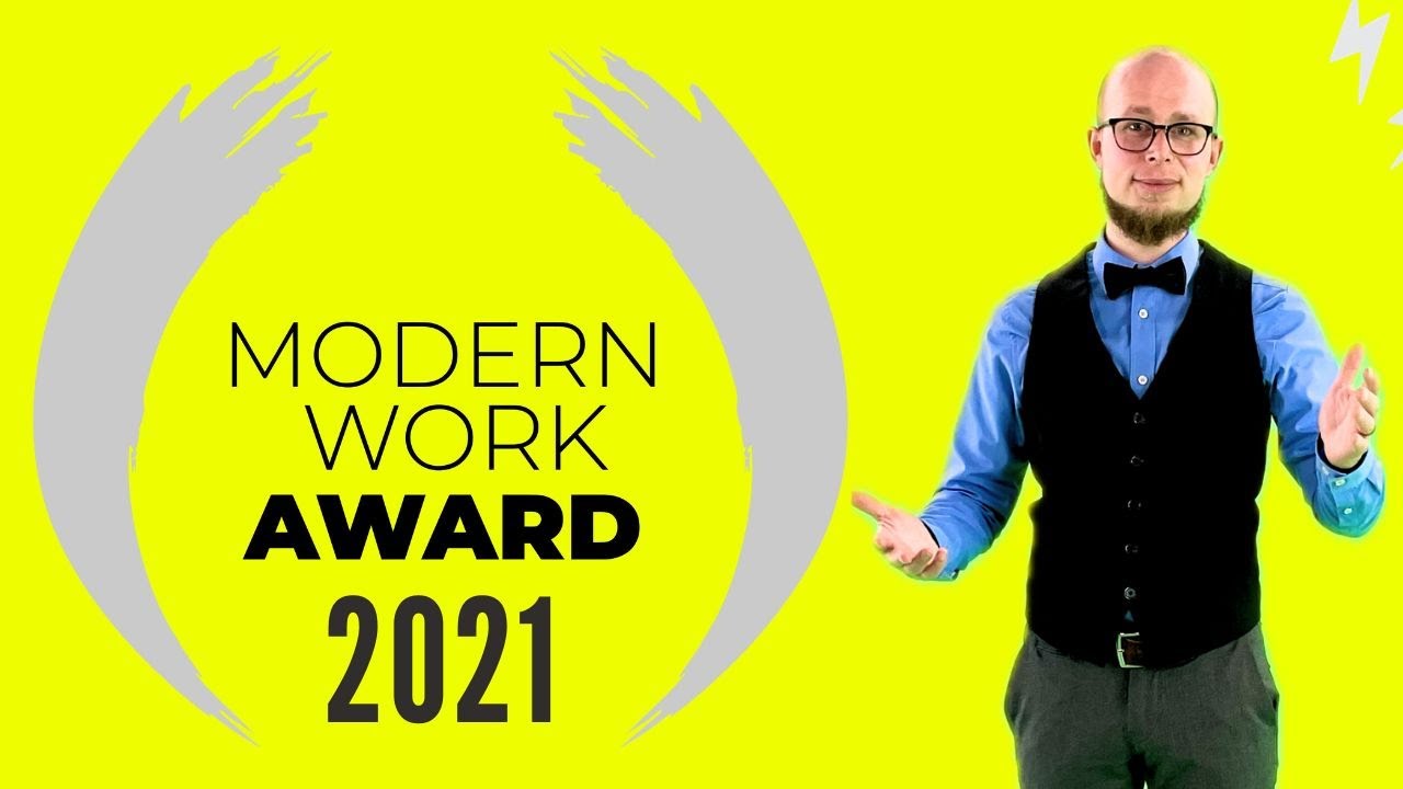 Modern Work Award 2021 ceremony - live - YouTube