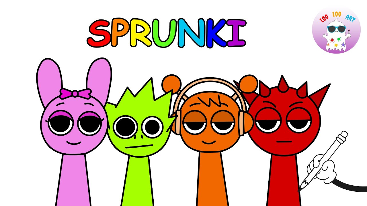 How to Draw SPRUNKI Characters | Step-by-Step Guide for Beginners - YouTube