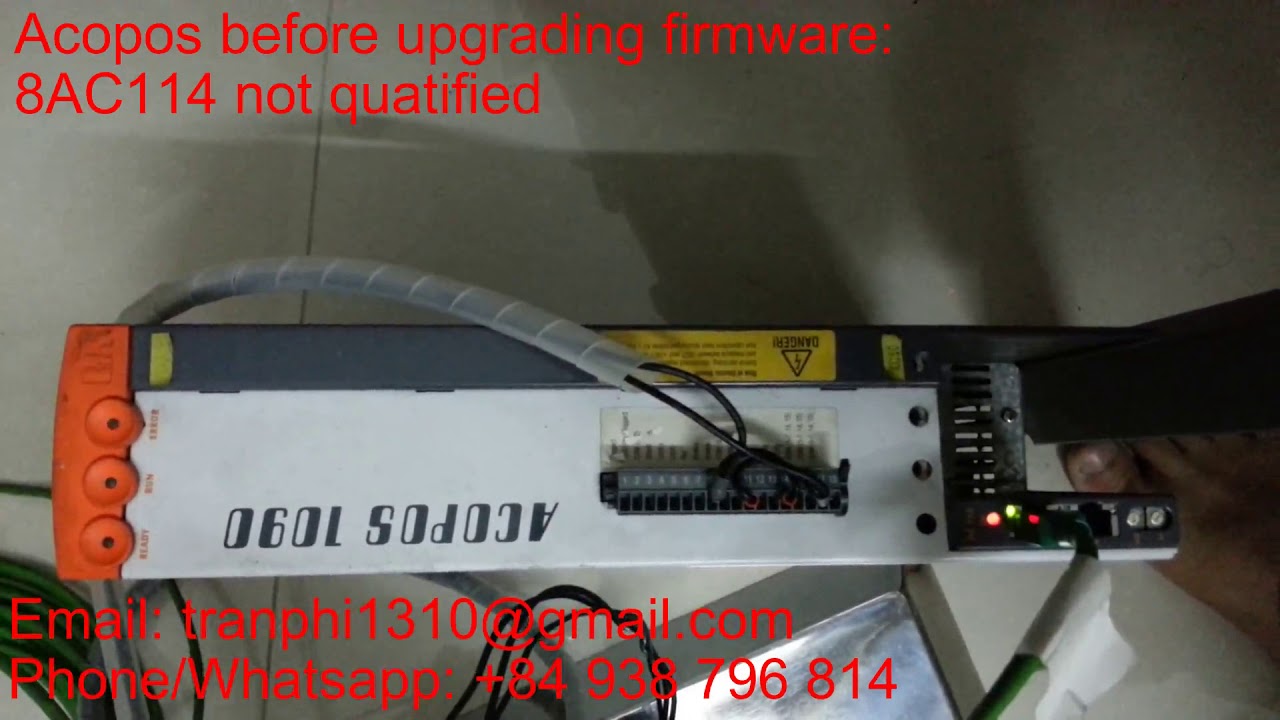 B&R Acopos firmware upgrading (Cách nâng cấp firmware để Acopos nhận ...