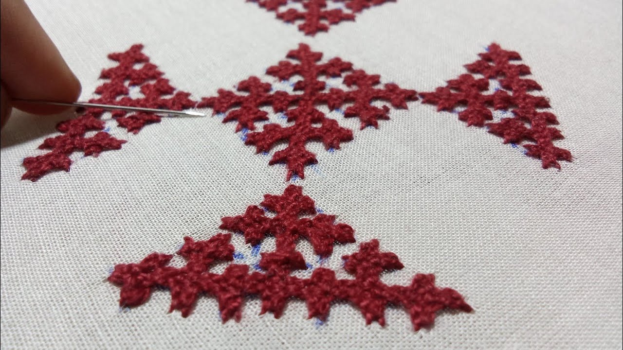Sindhi tanka bnanay ka tariqa/ easy Embroidery/ Sindhi Embroidery ...