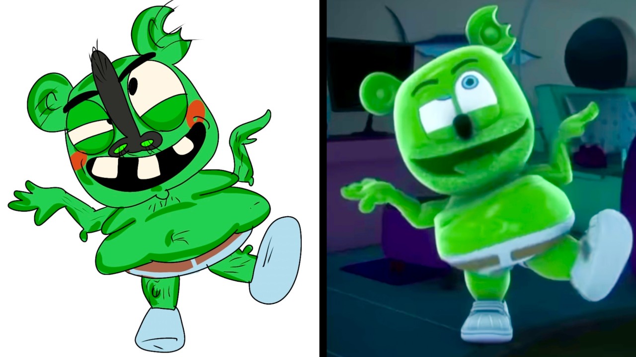 The Gummy Bear dance and farts show in same time | funny gummy bear ...