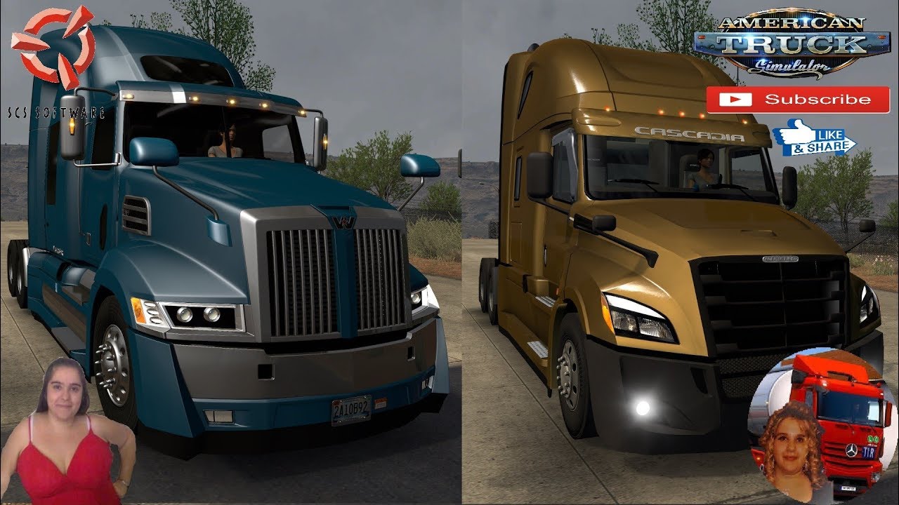 ATS SCS Software Future Trucks DLC Comparision Western Star 5700XE vs ...