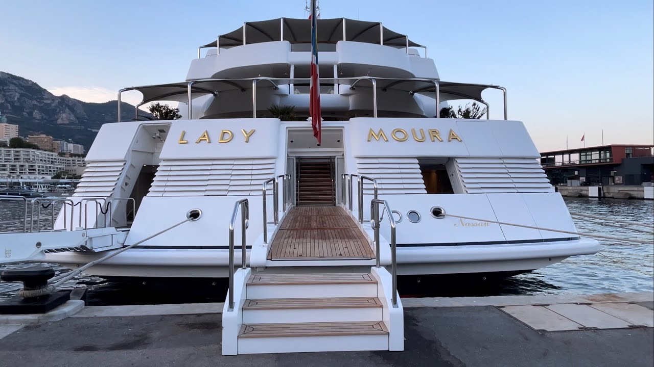Return of 105m. LADY MOURA MEGAYACHT - 48th Largest Yacht in the World ...