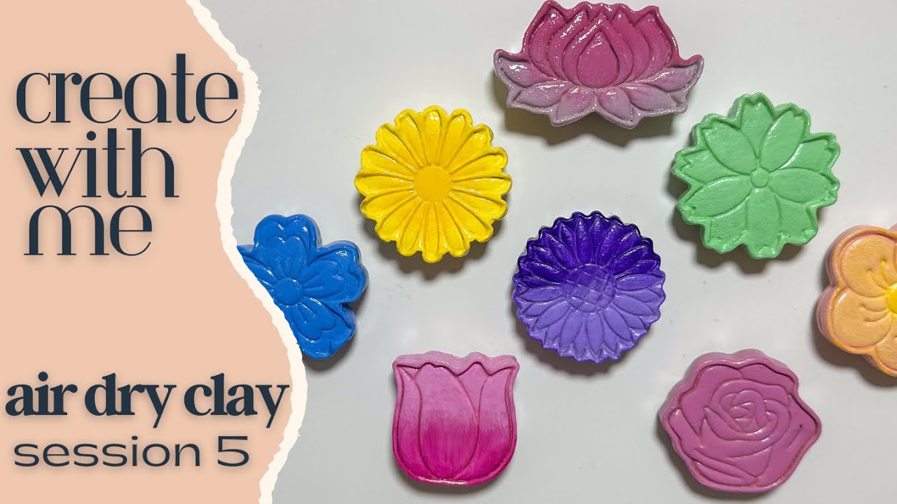 How to Make Clay Magnets | Easy DIY | Fimo Air Dry Clay | Part 1 - YouTube