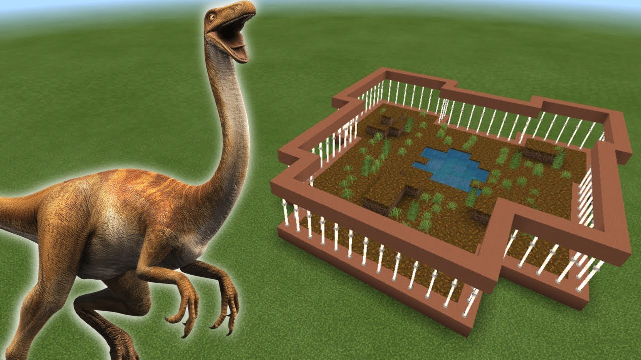 MCPE: How To Make a Gallimimus Farm - YouTube
