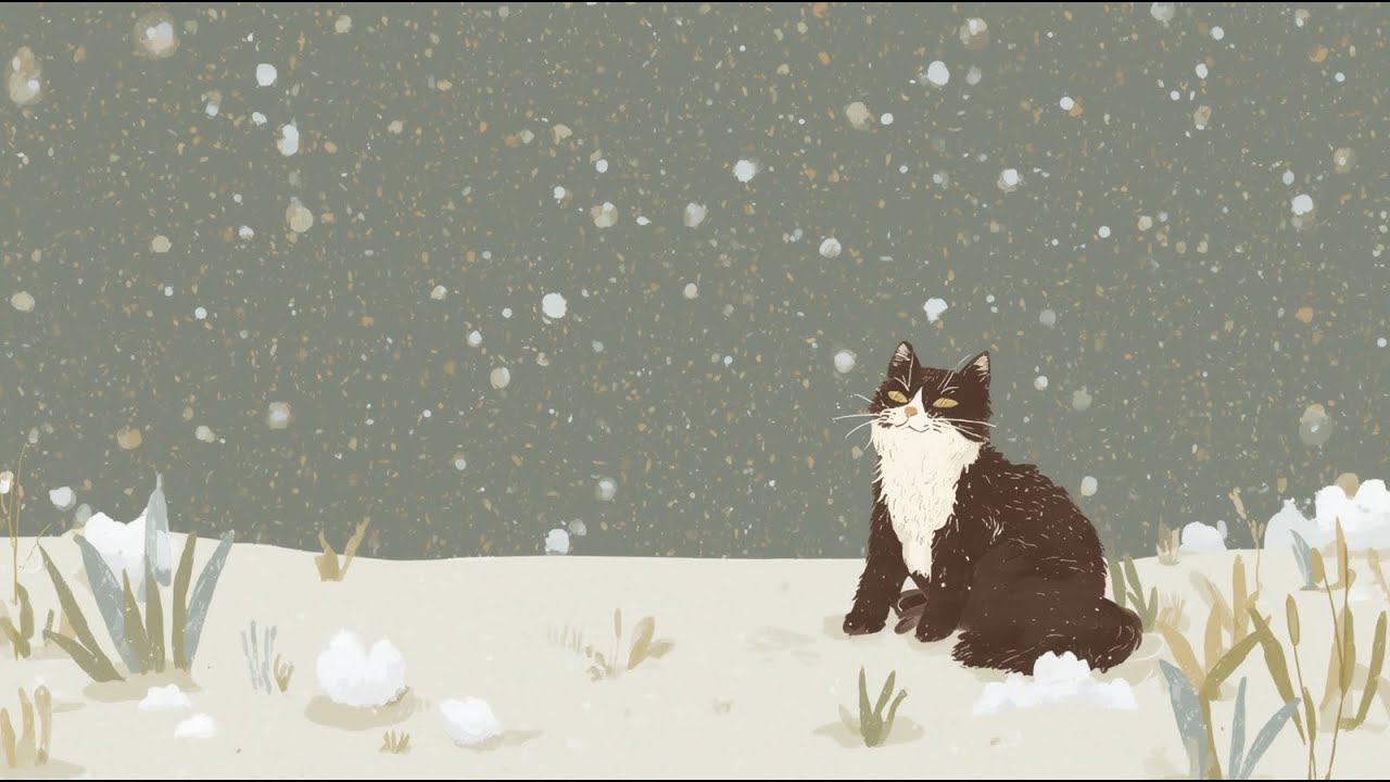 🐾 Cat in the Snow | Lofi Winter Vibes - YouTube