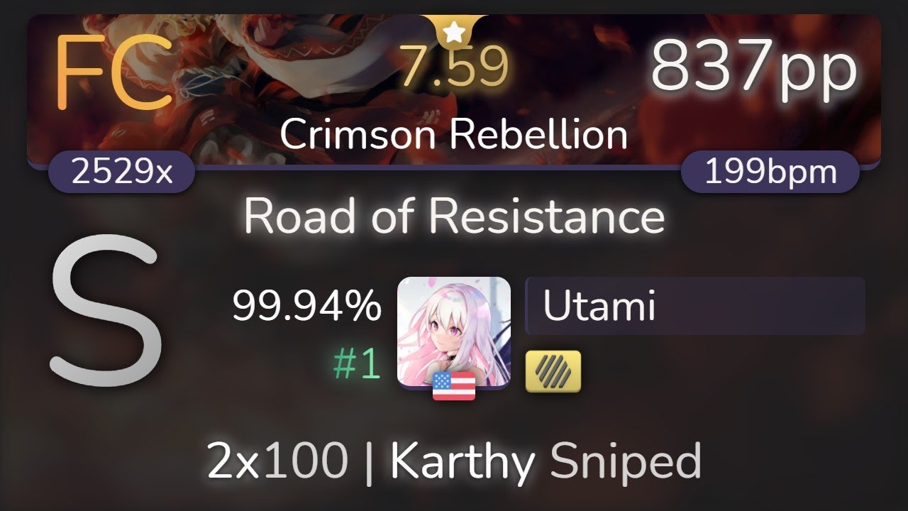 [7.59⭐] Utami | BABYMETAL - Road of Resistance [Crimson Rebellion] +HD ...