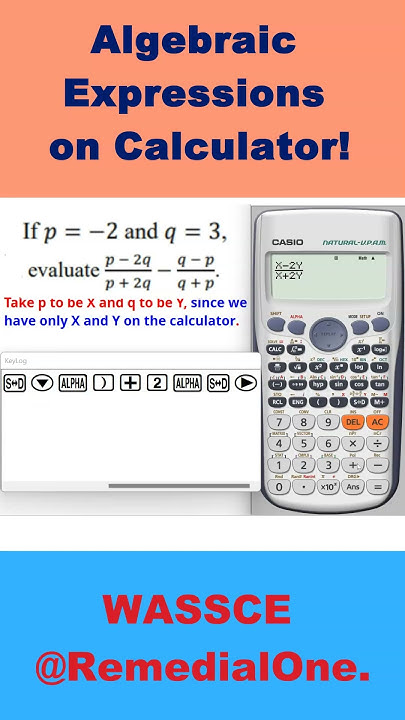 How to Evaluate Two variable Expressions with a Calculator||Algebraic # ...