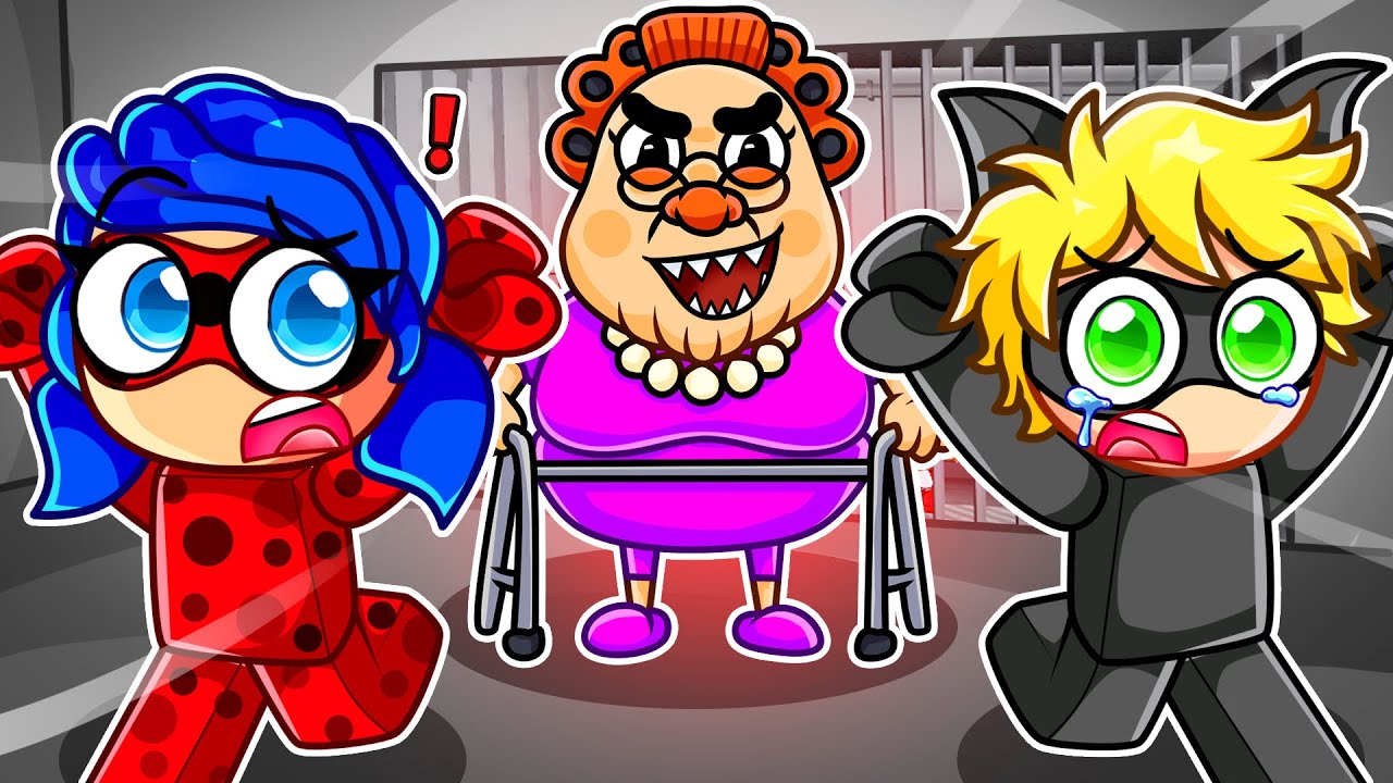ladybug ESCAPES Evil GRANDMA in Roblox! - YouTube