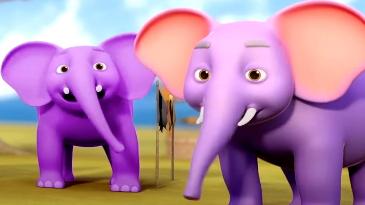 Ek Mota Hathi, एक मोटा हाथी, Hindi Nursery Rhyme for Children - YouTube