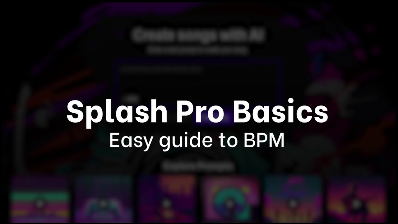 🎙️ Splash Pro Basics: Easy Guide to BPM 🎶 - YouTube
