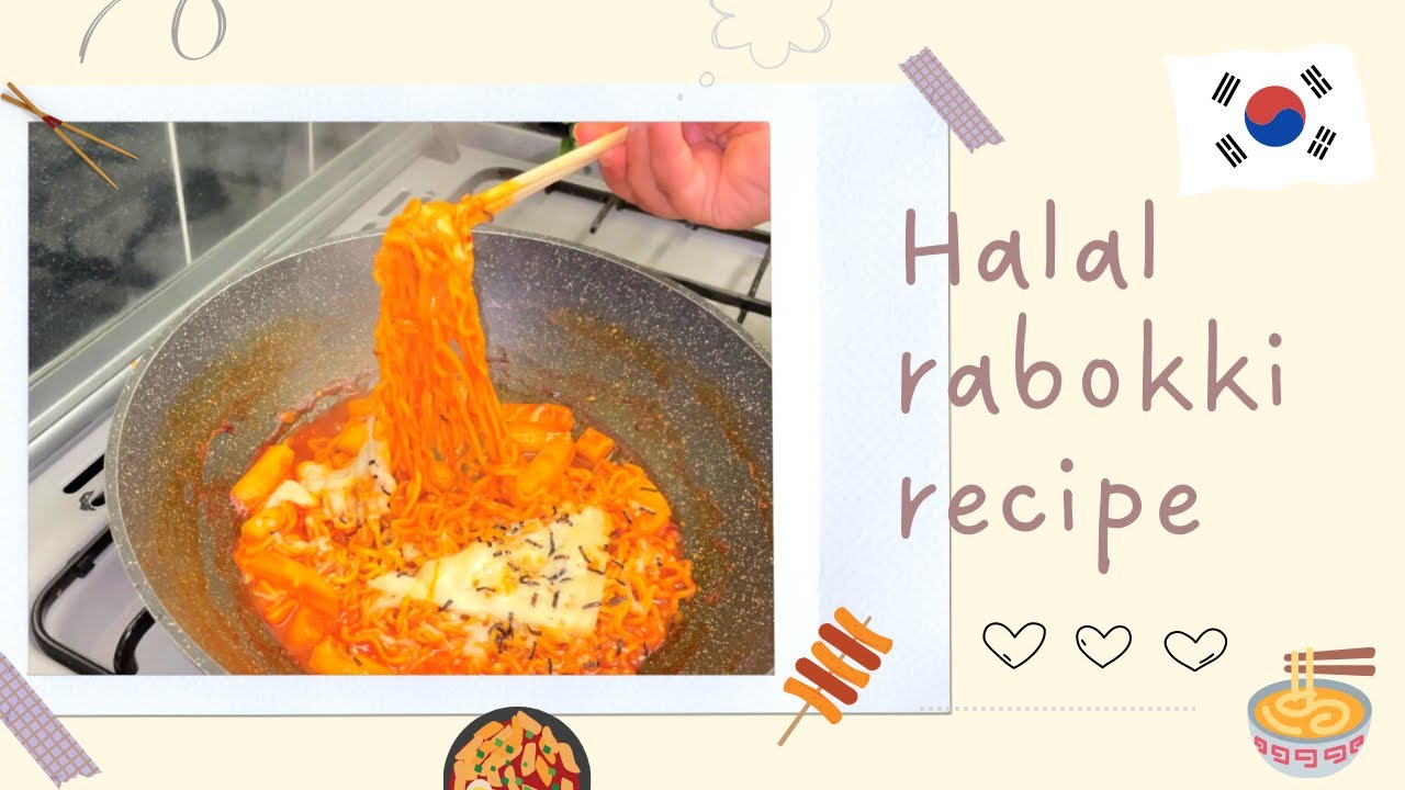 Quick & Easy Rabokki Recipe🍜|Halal ingredients🤎#ramen #tteokbokki # ...