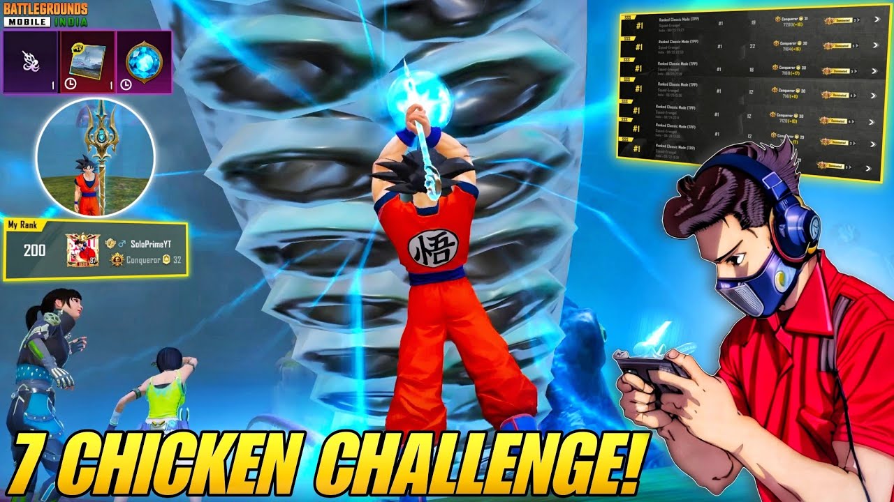 🔥 7 CHICKEN CHALLENGE Complete in Conqueror Lobby and Get New Free ...