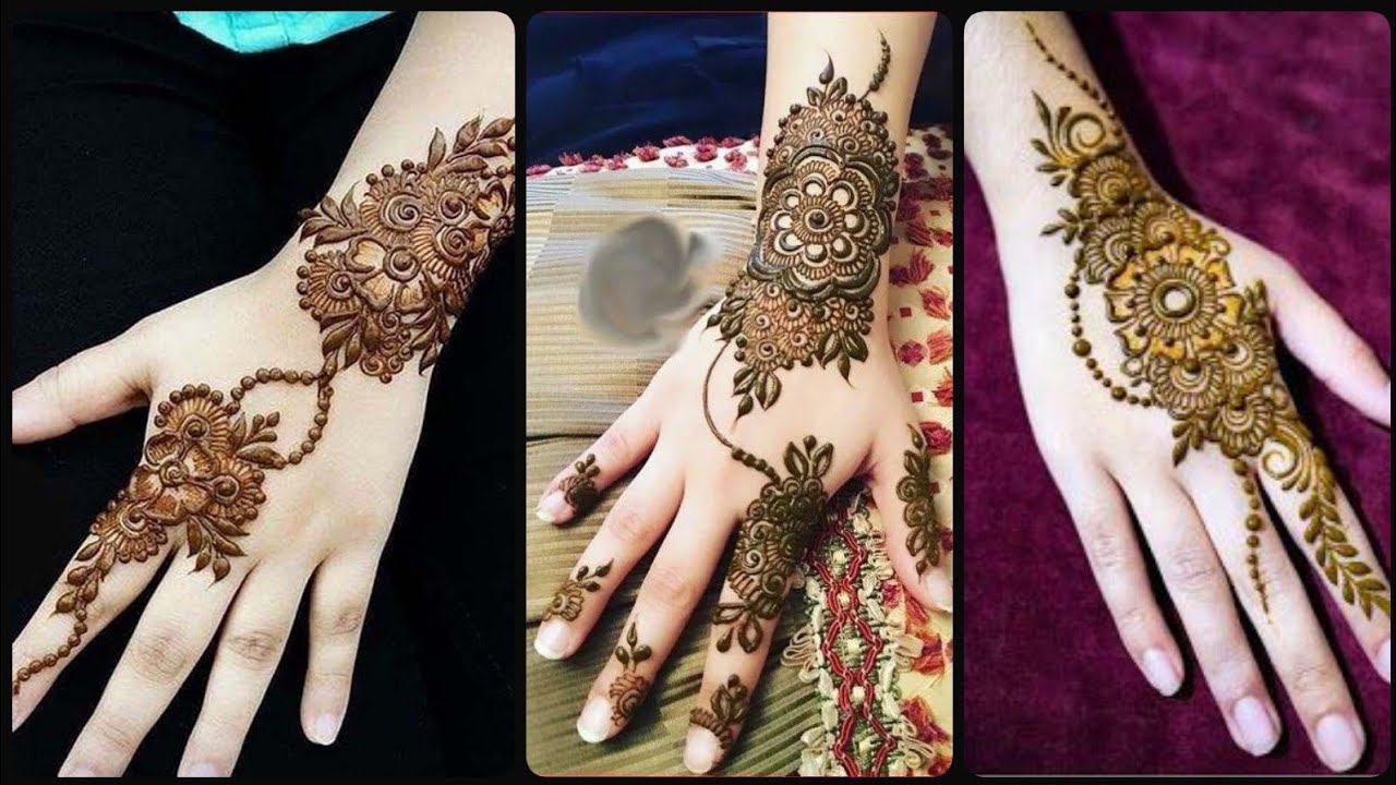 Stylish Simple And Bridal Khafif Mehndi Designs 2020 - YouTube