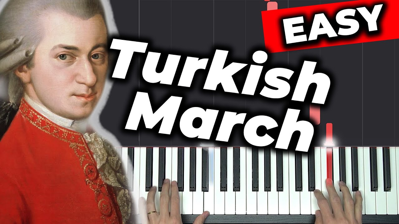 Turkish March Piano Easy (Mozart Tutorial) - YouTube