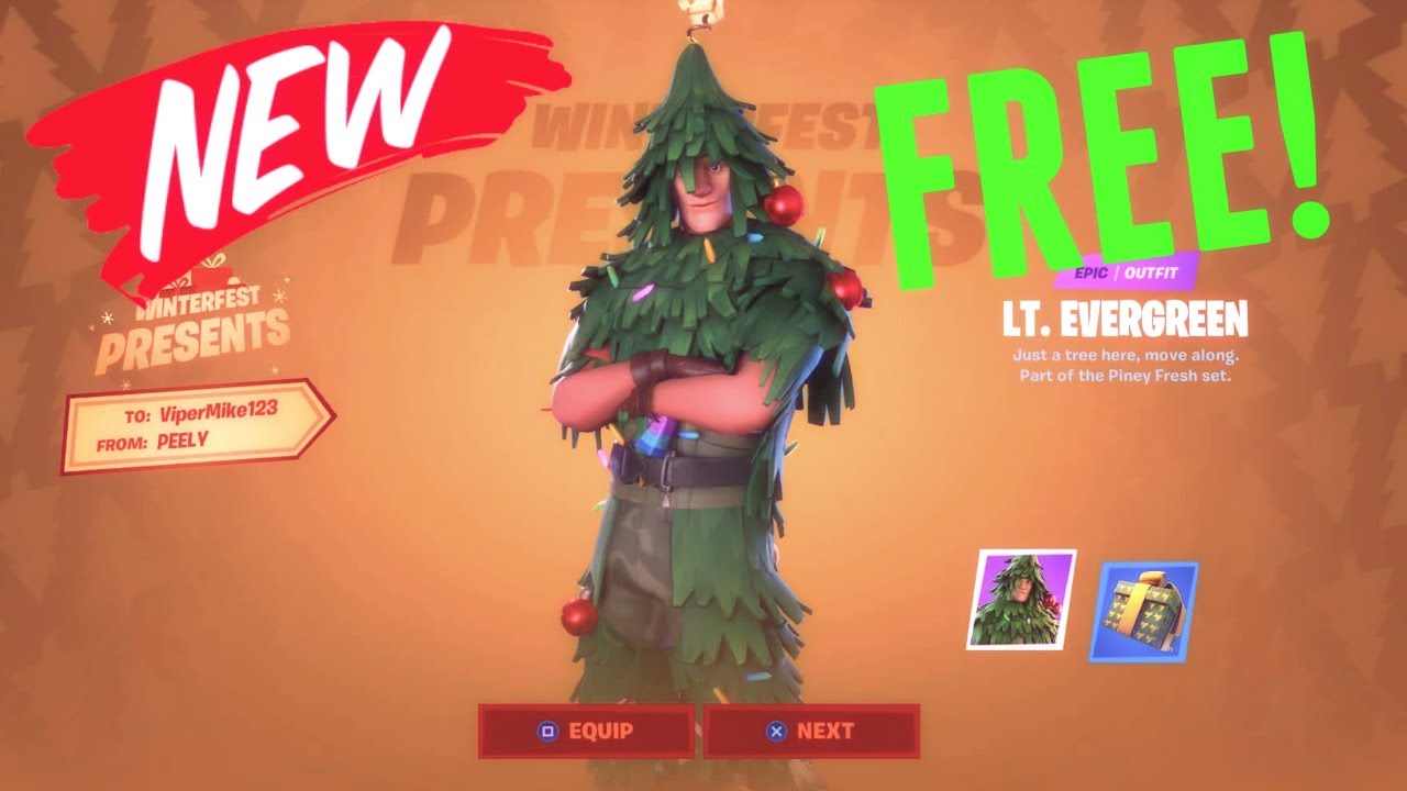 HOW TO GET THE NEW CHRISTMAS TREE SKIN IN FORTNITE COMPLETELY FREE ...