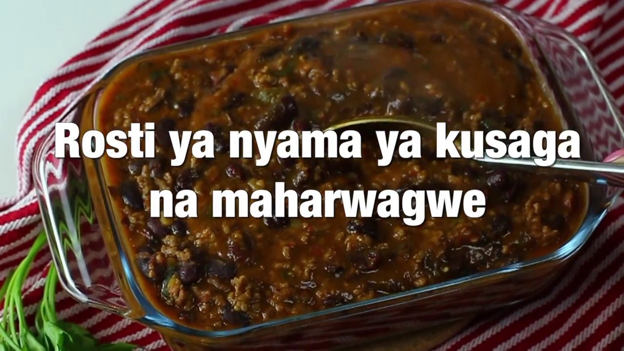 Rosti ya nyama ya kusaga na maharagwe - YouTube
