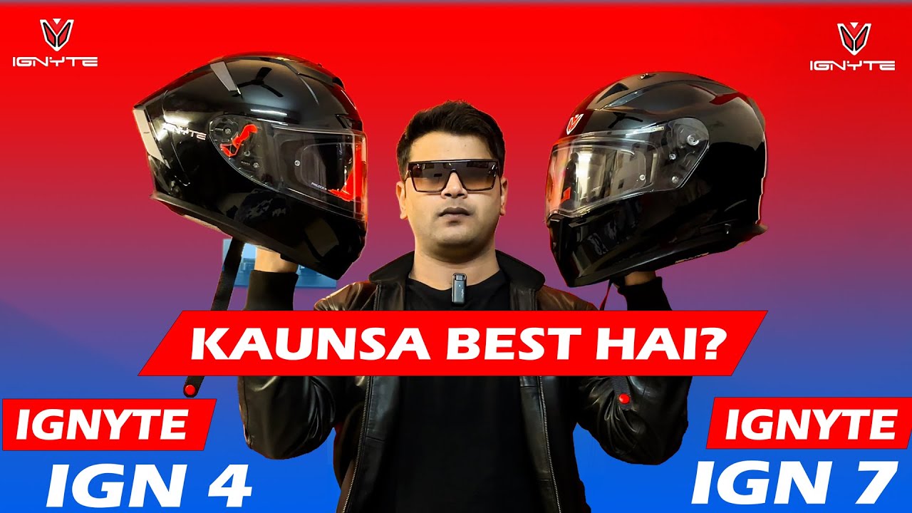 New Ignyte IGN 7 vs Ignyte IGN 4🤔Kaunsa Best Helmet Hai? Helmet Under 5000 for Travel & City ...