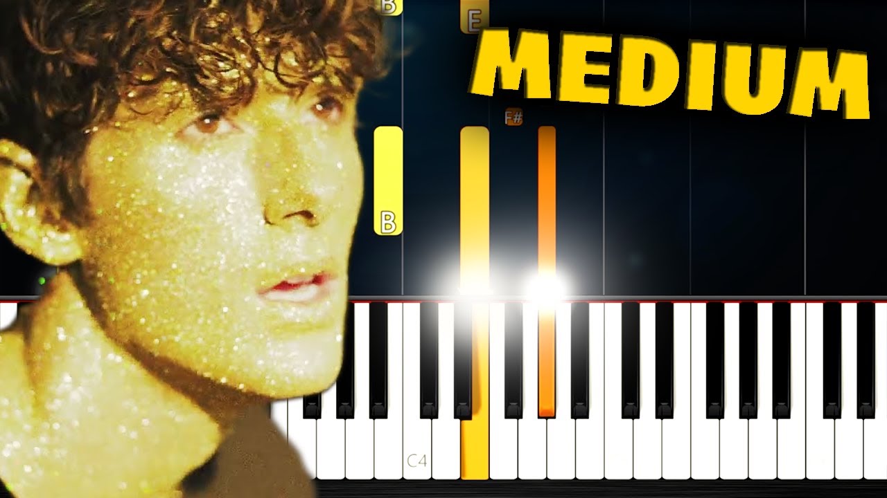 JVKE - golden hour - Piano Tutorial (MEDIUM) - YouTube