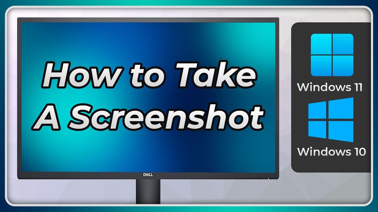 How to Take Screenshots on Windows 10/11 (Easy Tutorial) - YouTube