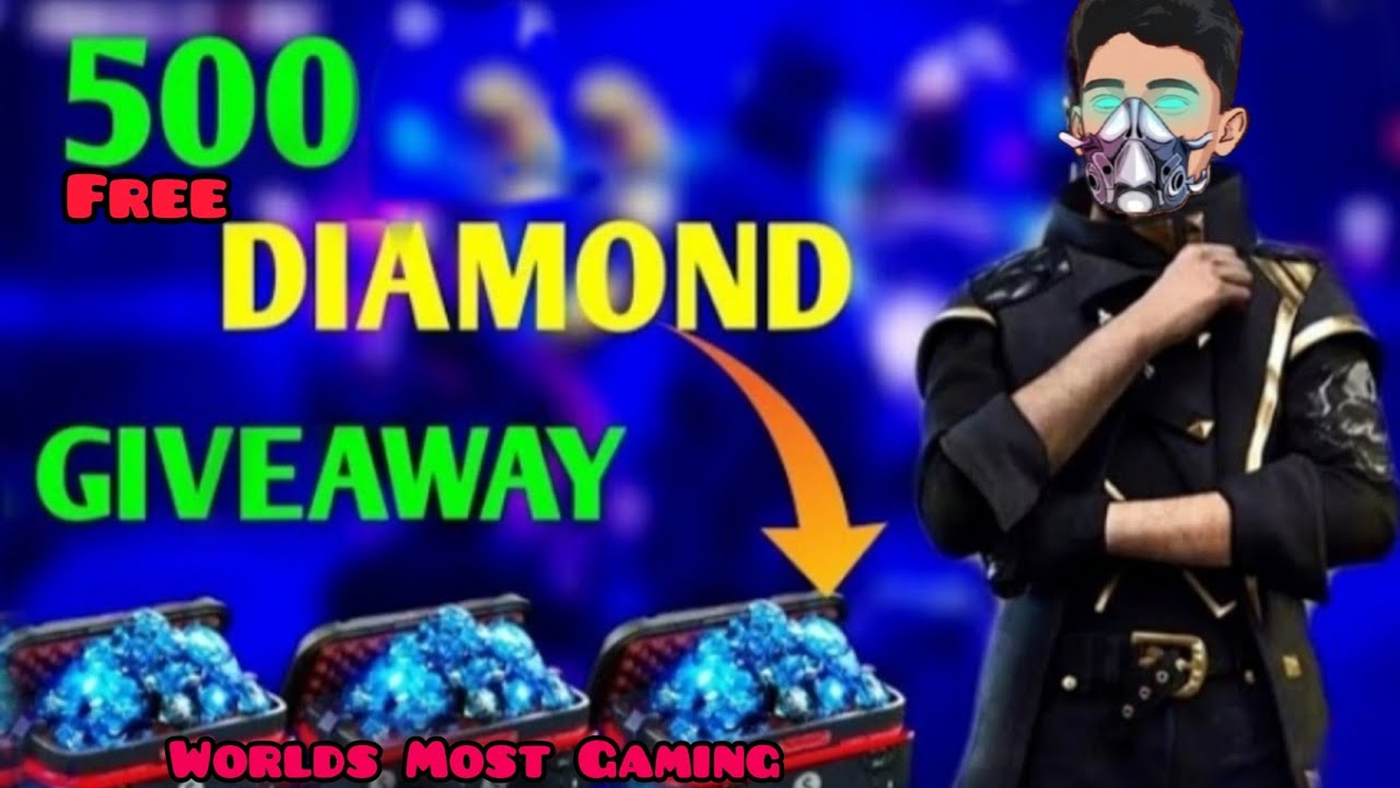 Get Free 500 Diamonds In Free Fire💎💎🤩 | New Free Fire Giveaway | Worlds ...