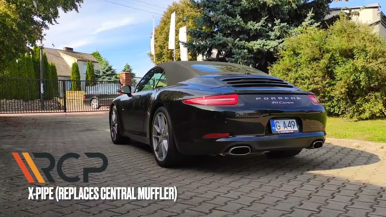 Porsche 911 Carrera 991.1 | RCP Exhausts X-Pipe - YouTube