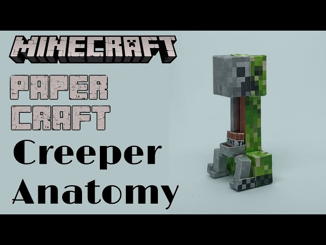 Skeleton Minecraft Papercraft Creeper