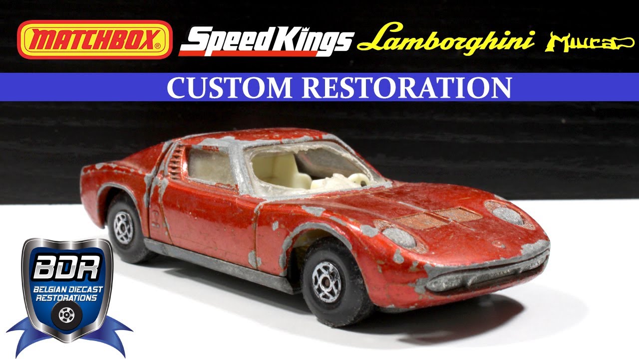Matchbox SpeedKings K24A Lamborghini Miura Custom Diecast Restoration ...