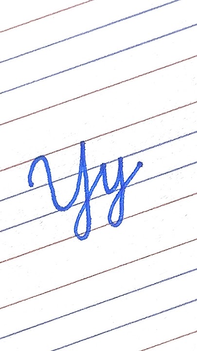 How to write Y in cursive writing#cursivewriting #cursivepractice # ...