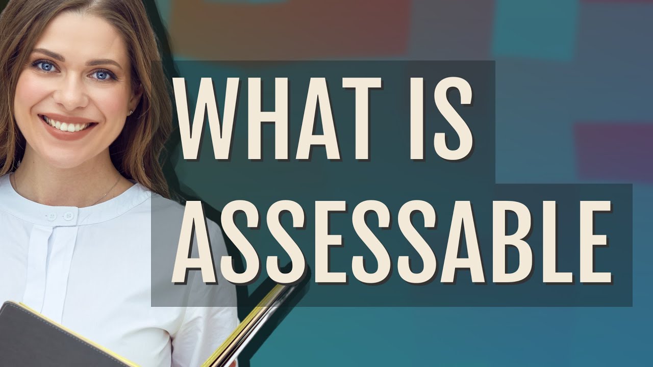 Assessable | meaning of Assessable - YouTube