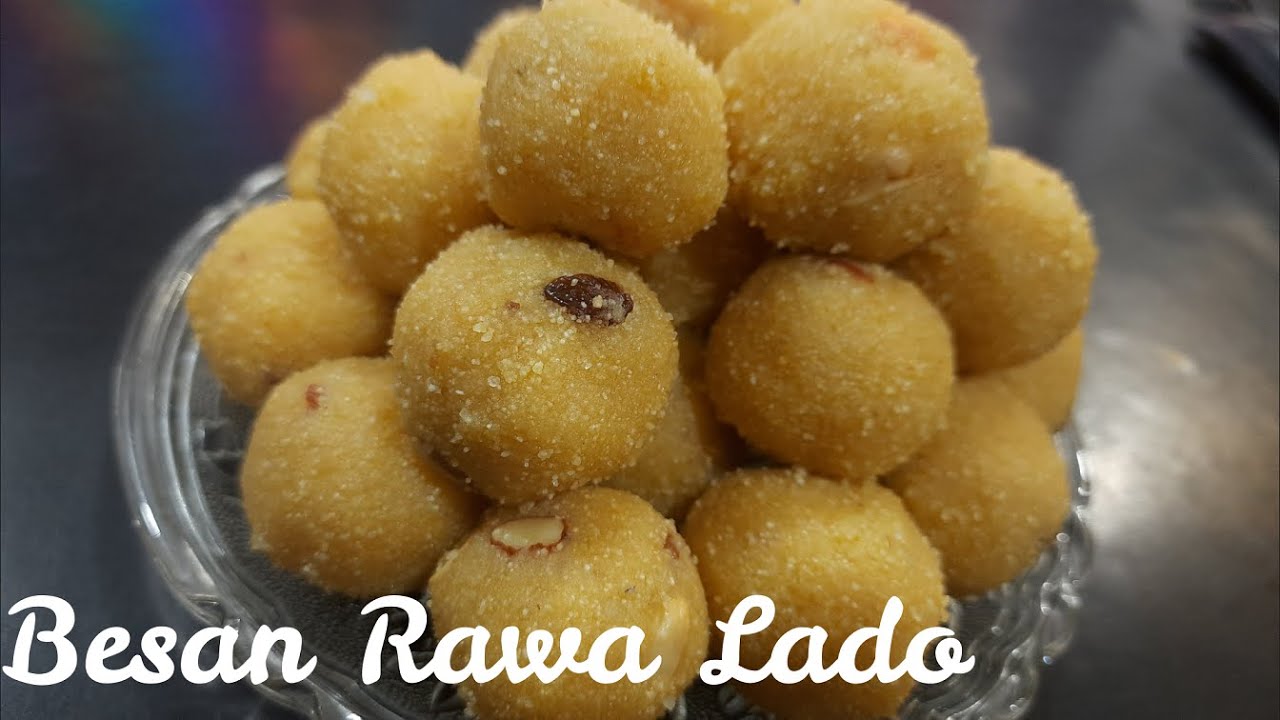 Besan Rawa Ladoo | Besan Ke Ladoo | Festival Special Sweets | Diwali ...