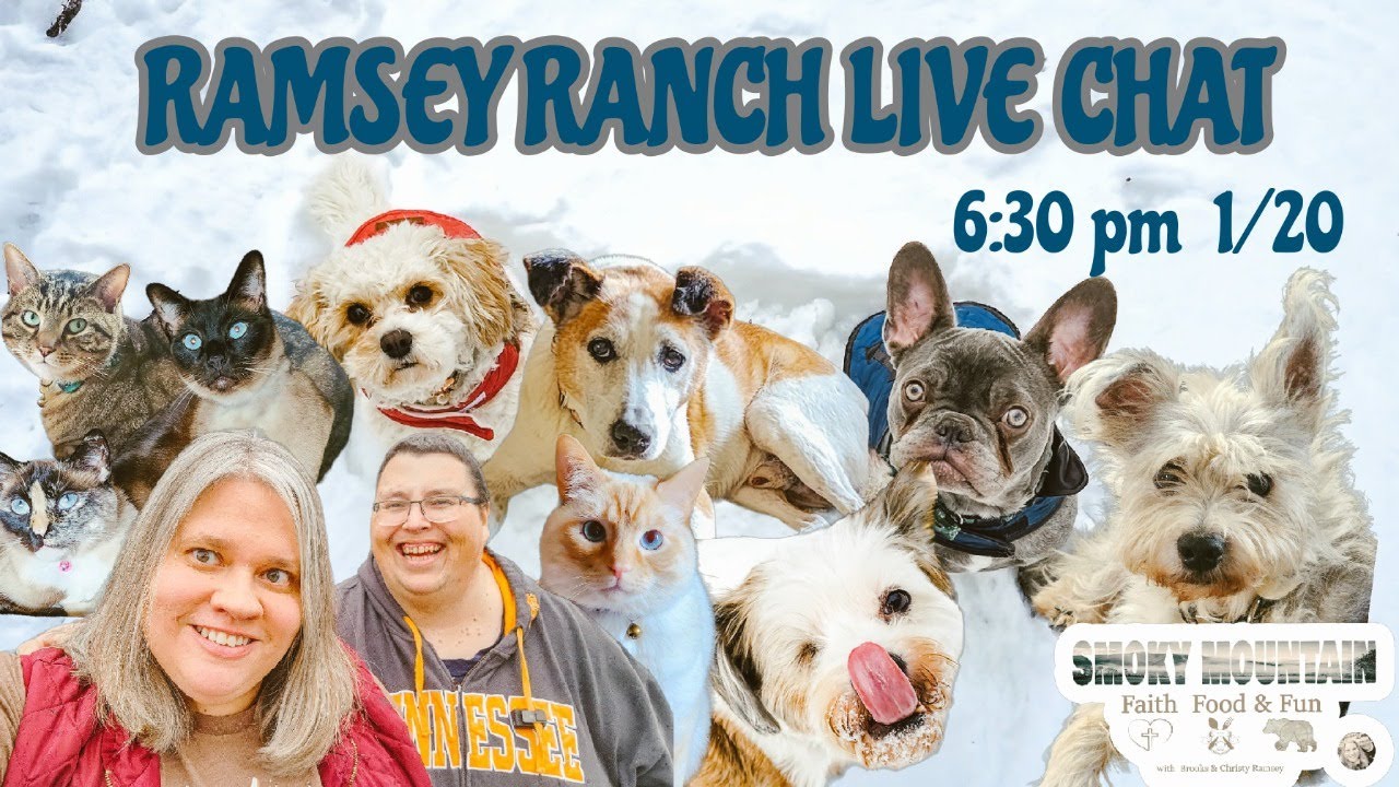 RAMSEY RANCH LIVE CHAT IN THE SNOWY ICY SMOKIES! Casual chat about ...