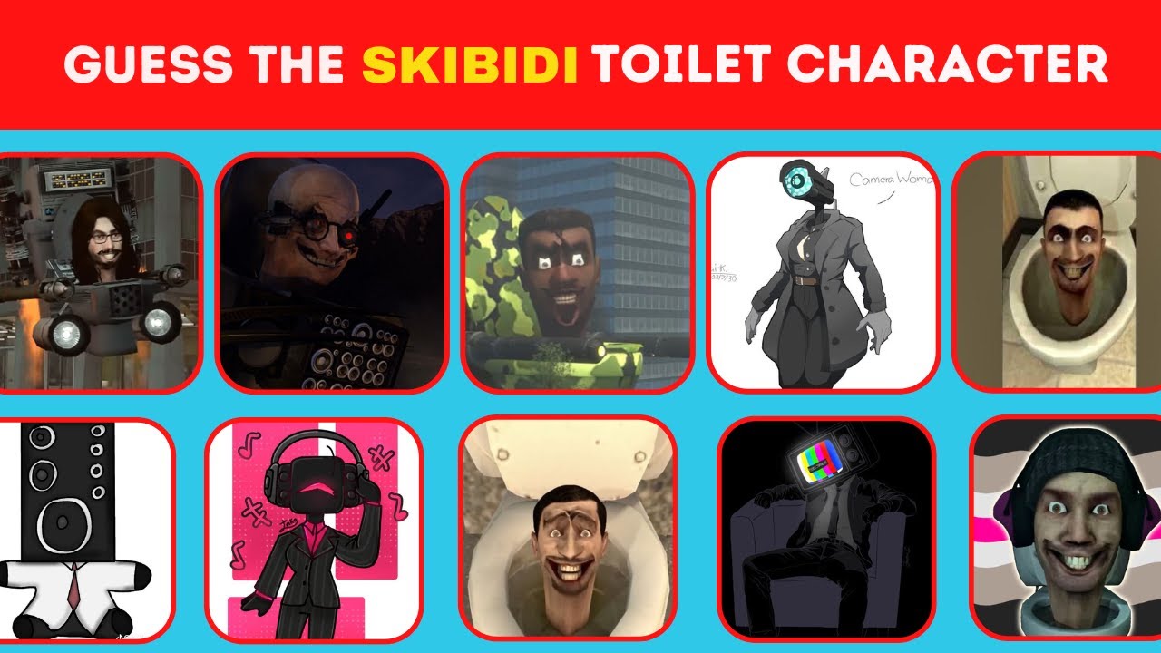 Guess The Skibidi Toilet Characters | Squint Your Eyes 👀 - YouTube