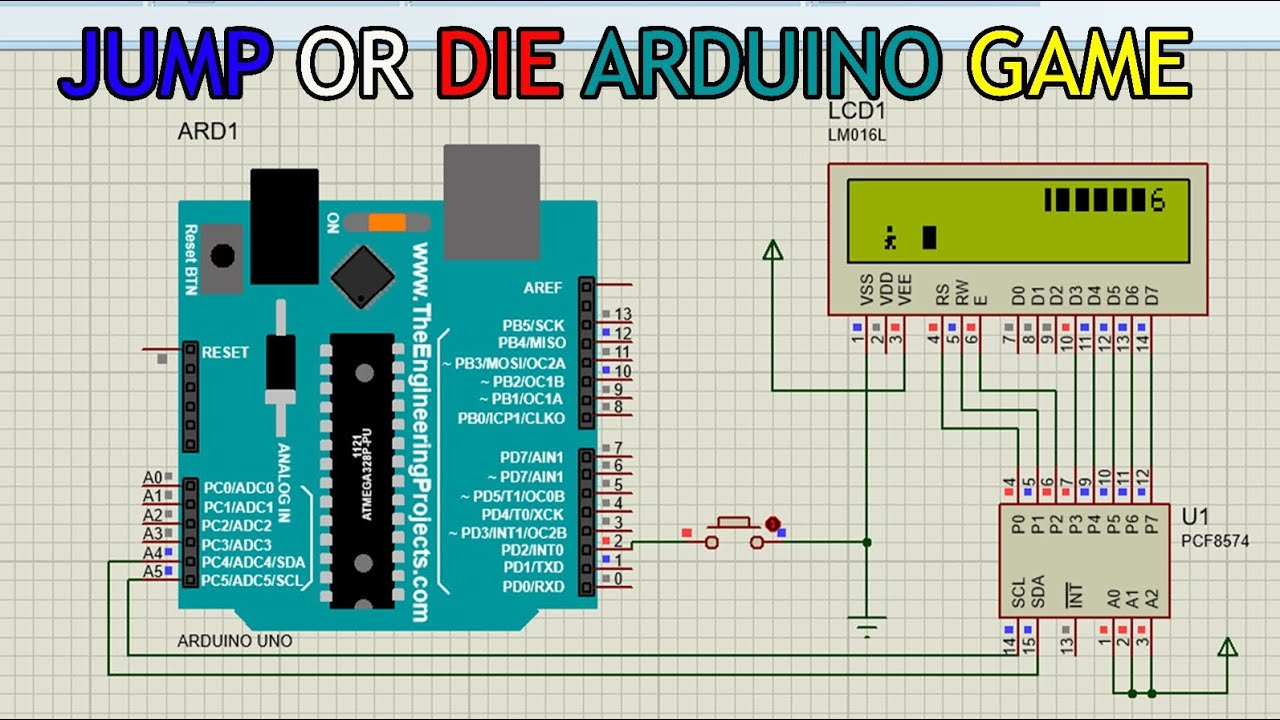 how to make and play games on Proteus Professional and arduino - YouTube