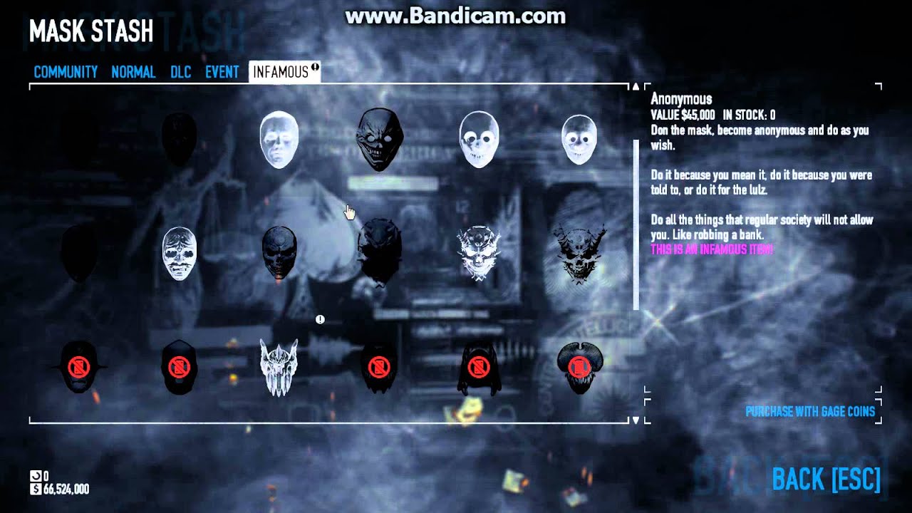 Payday 2 Infamy 8 ! New Demonshank mask!! - YouTube