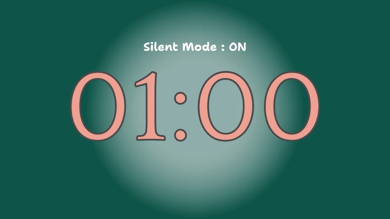 60 sec SILENT Timer. Soothing Harp Chord Alarm - YouTube