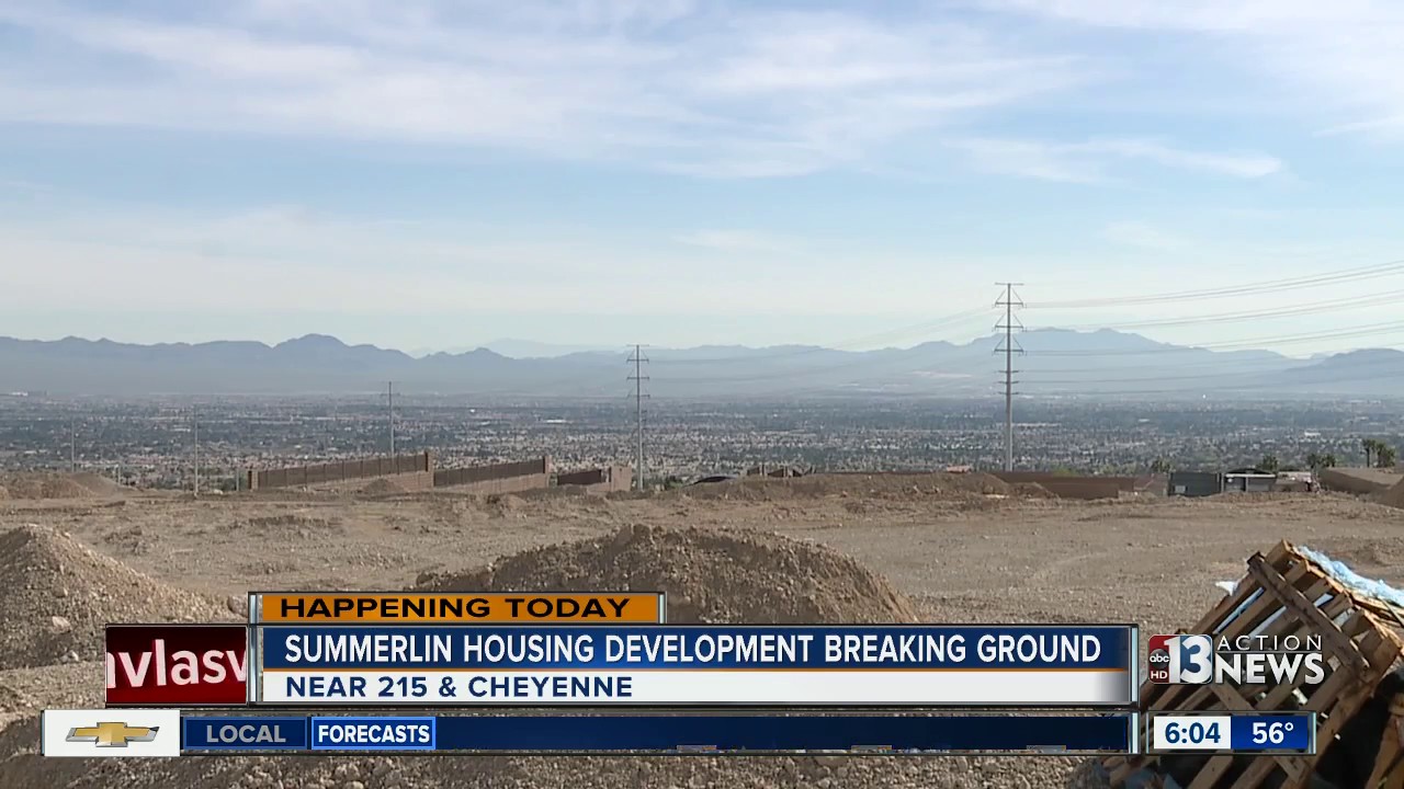 New Summerlin housing development breaking ground - YouTube
