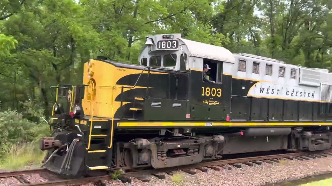 West Chester Railroad At Cheyney Train Station/Post Office - YouTube