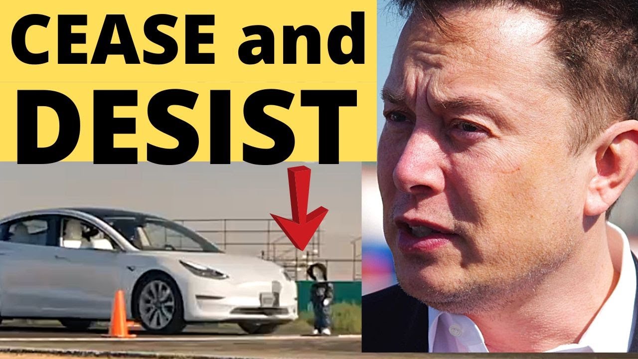 BREAKING! Tesla Demands Removal of Video of Cars Hitting Child-Size ...