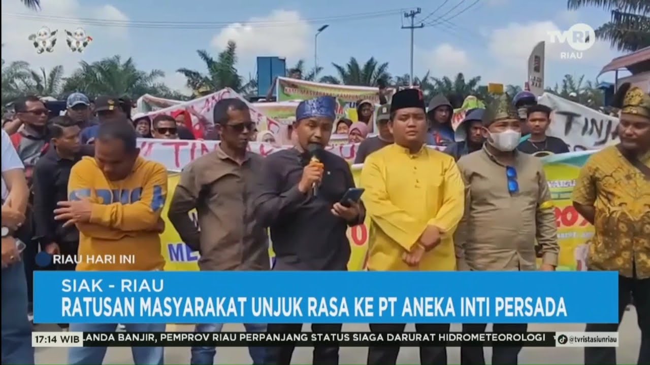 Ratusan Masyarakat Gelar Unjuk Rasa Ke PT Aneka Inti Persada - YouTube