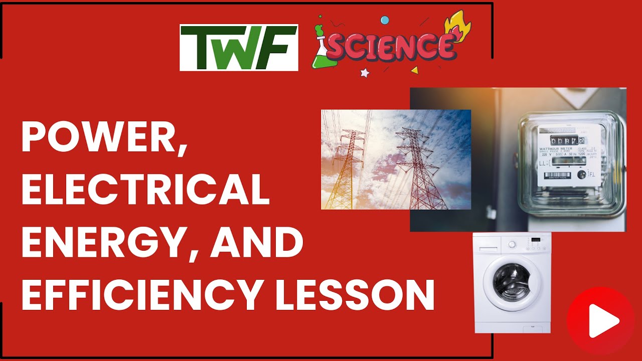 Power, Electrical Energy, and Efficiency Lesson - Science Lesson ...