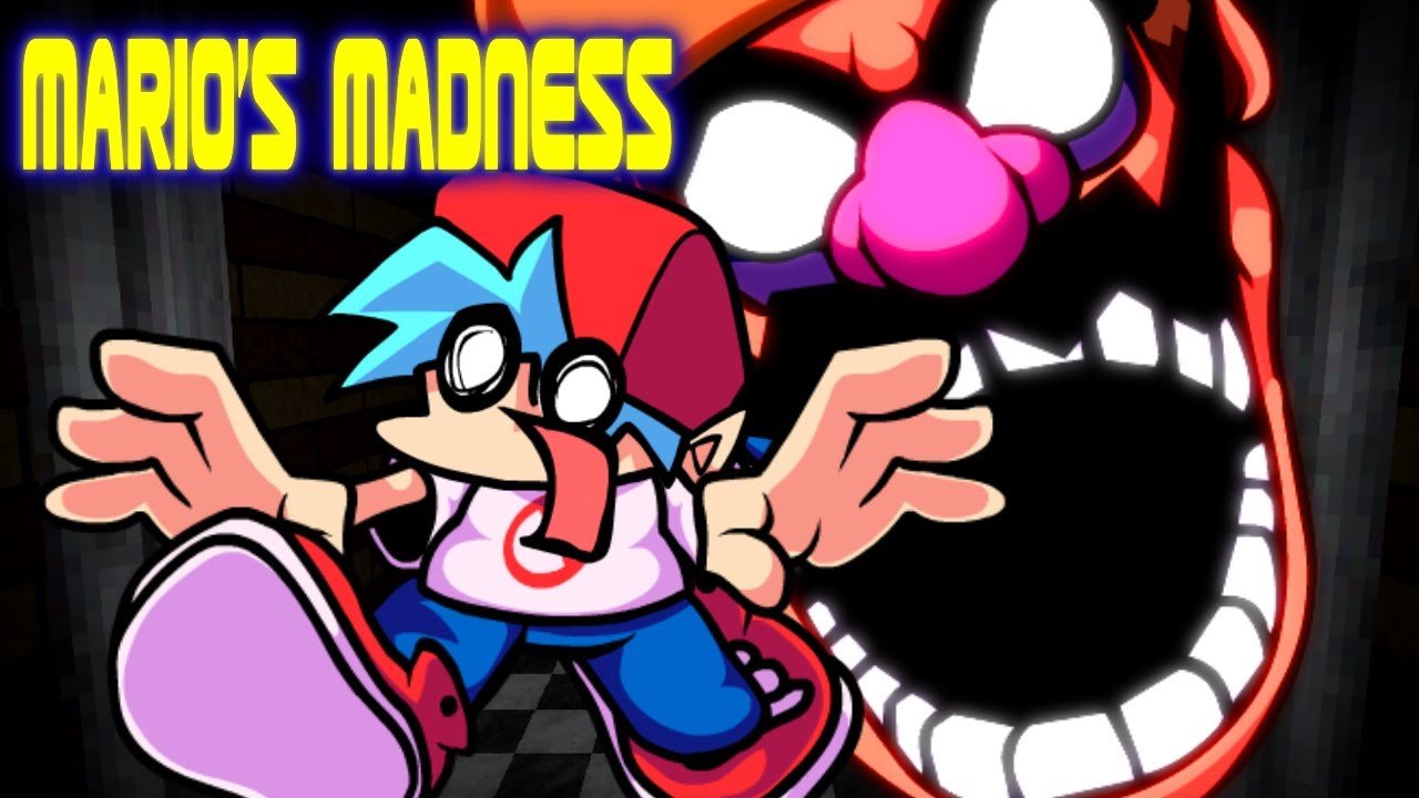 FNF VS Mario's Madness - Mario FNF MOD - YouTube
