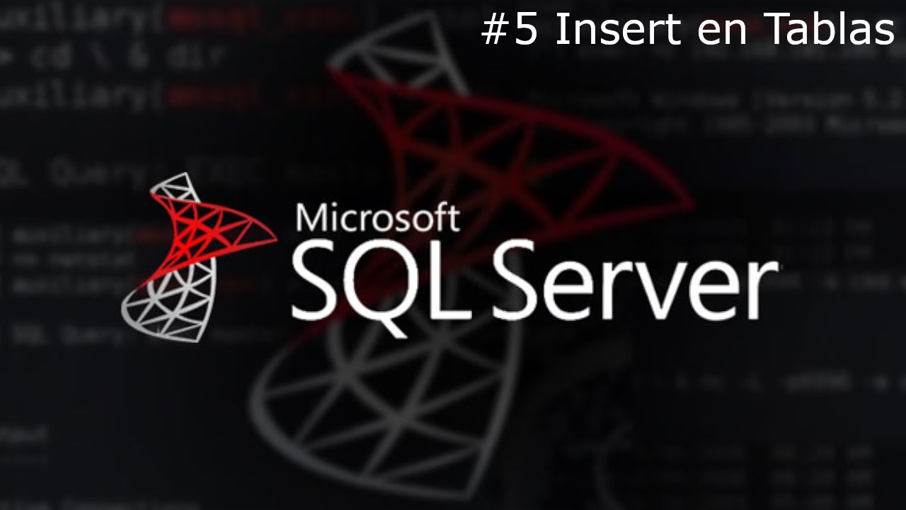 Curso Sql Server|#5 Insert en Tablas - YouTube